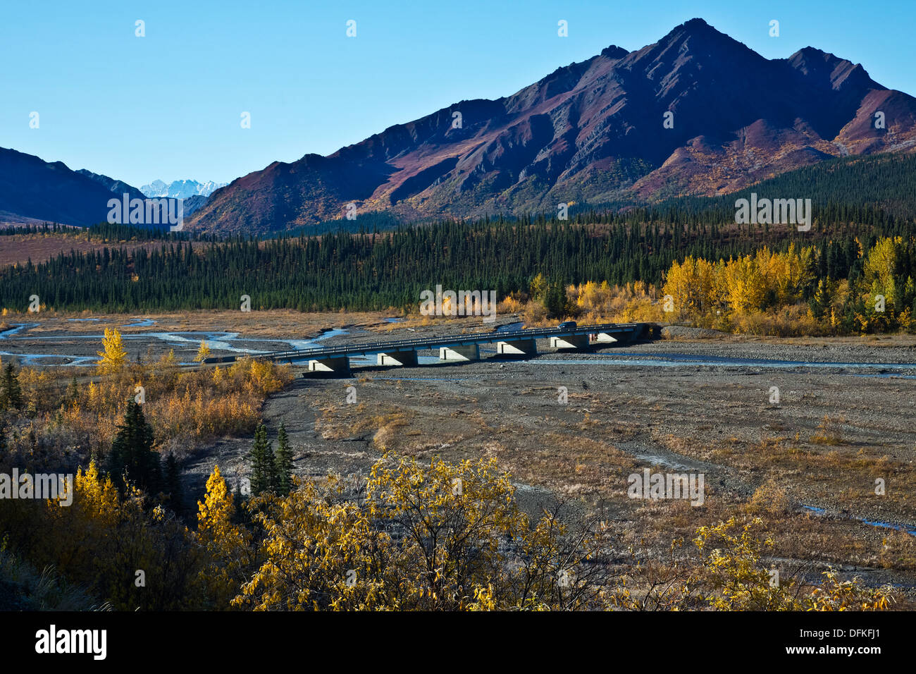 Denali National Park's Teklanika River in Autumn Stock Photo - Alamy