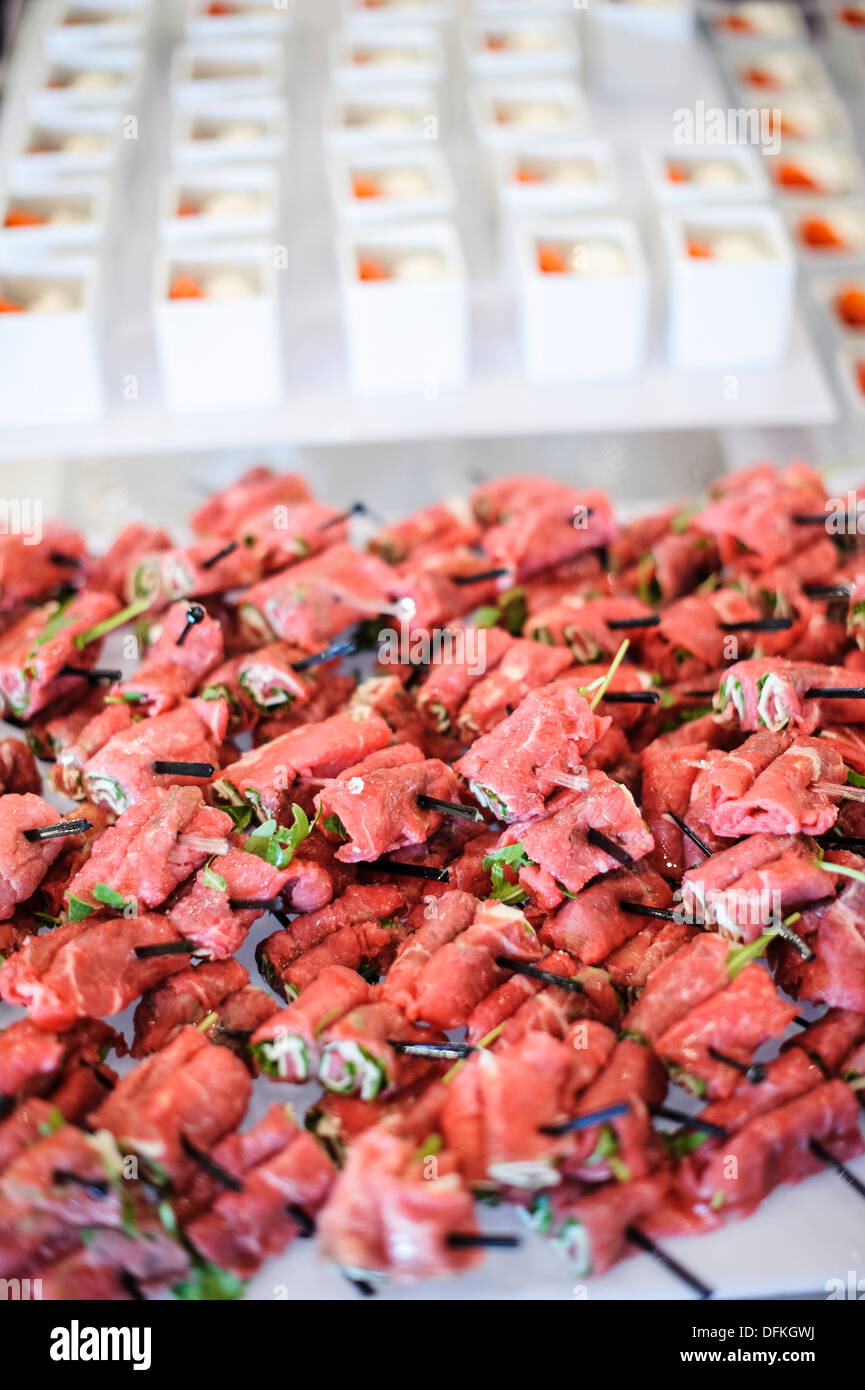 rolls of raw meat Stock Photo - Alamy
