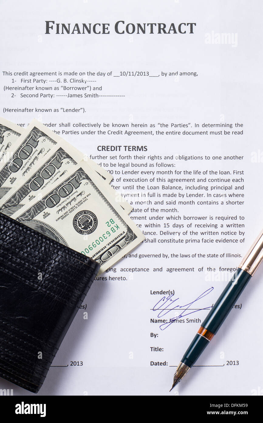 Signed wallet hi-res stock photography and images - Alamy