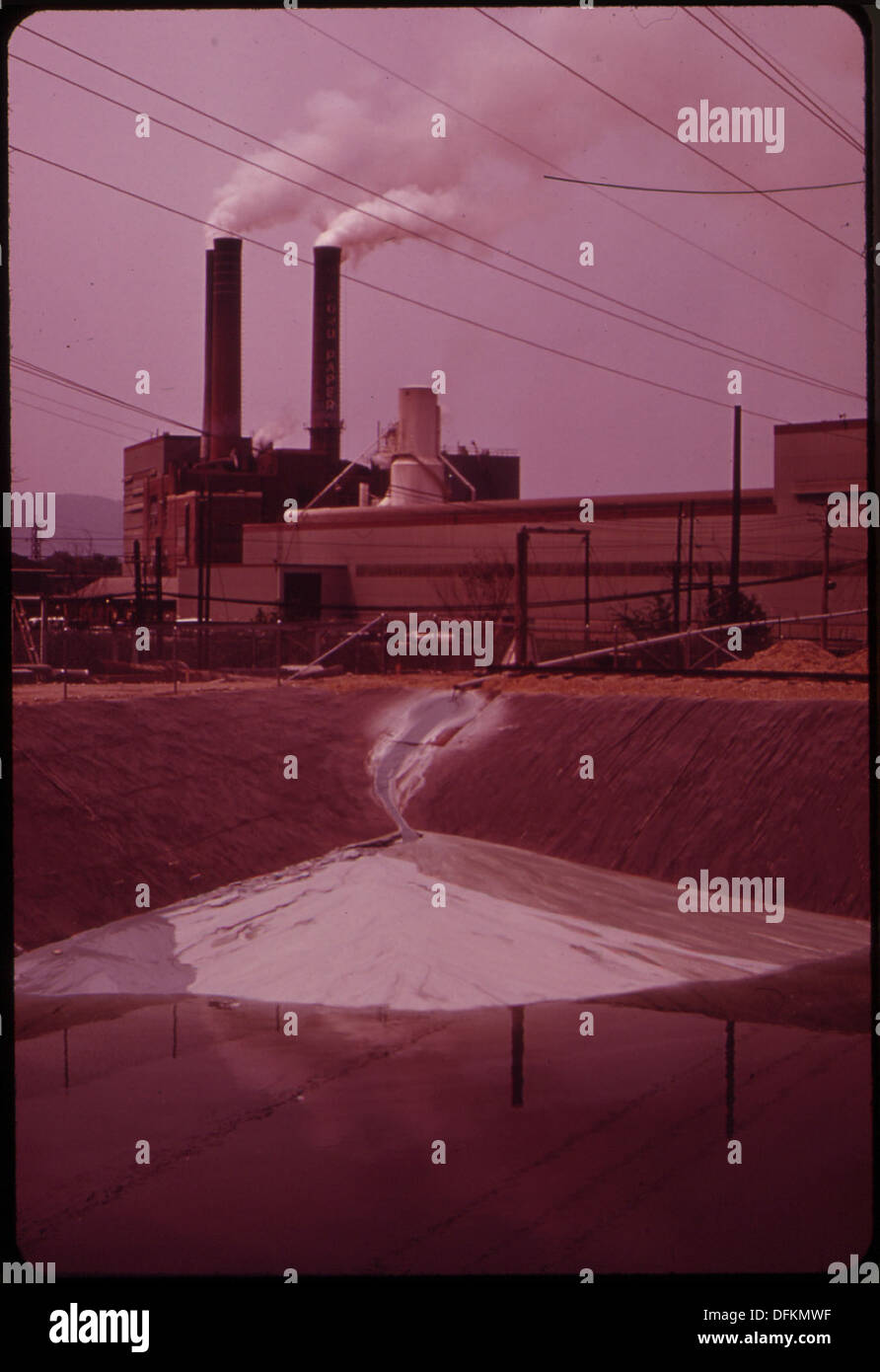 The lime recovery system at the Oxford Paper Company mill in Rumford ...