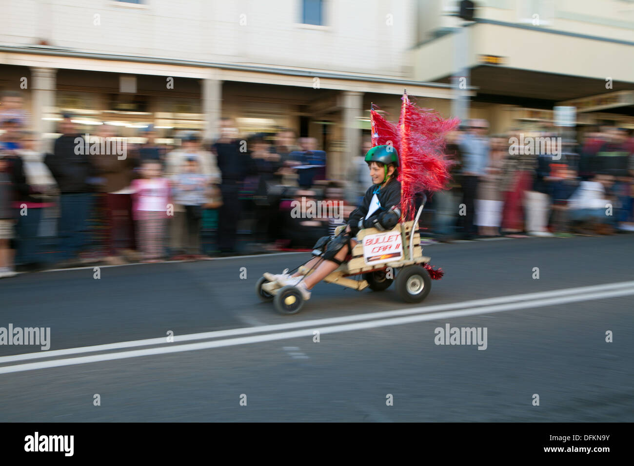 Billy cart racing, Tulip Festival, Bowral, NSW, Australia Stock Photo ...