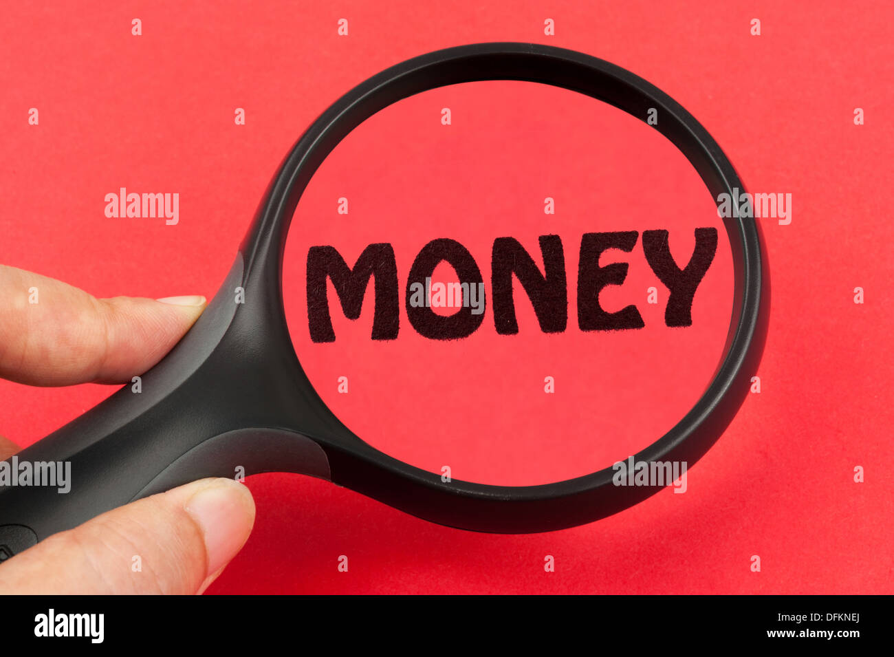 Money magnifier hi-res stock photography and images - Alamy
