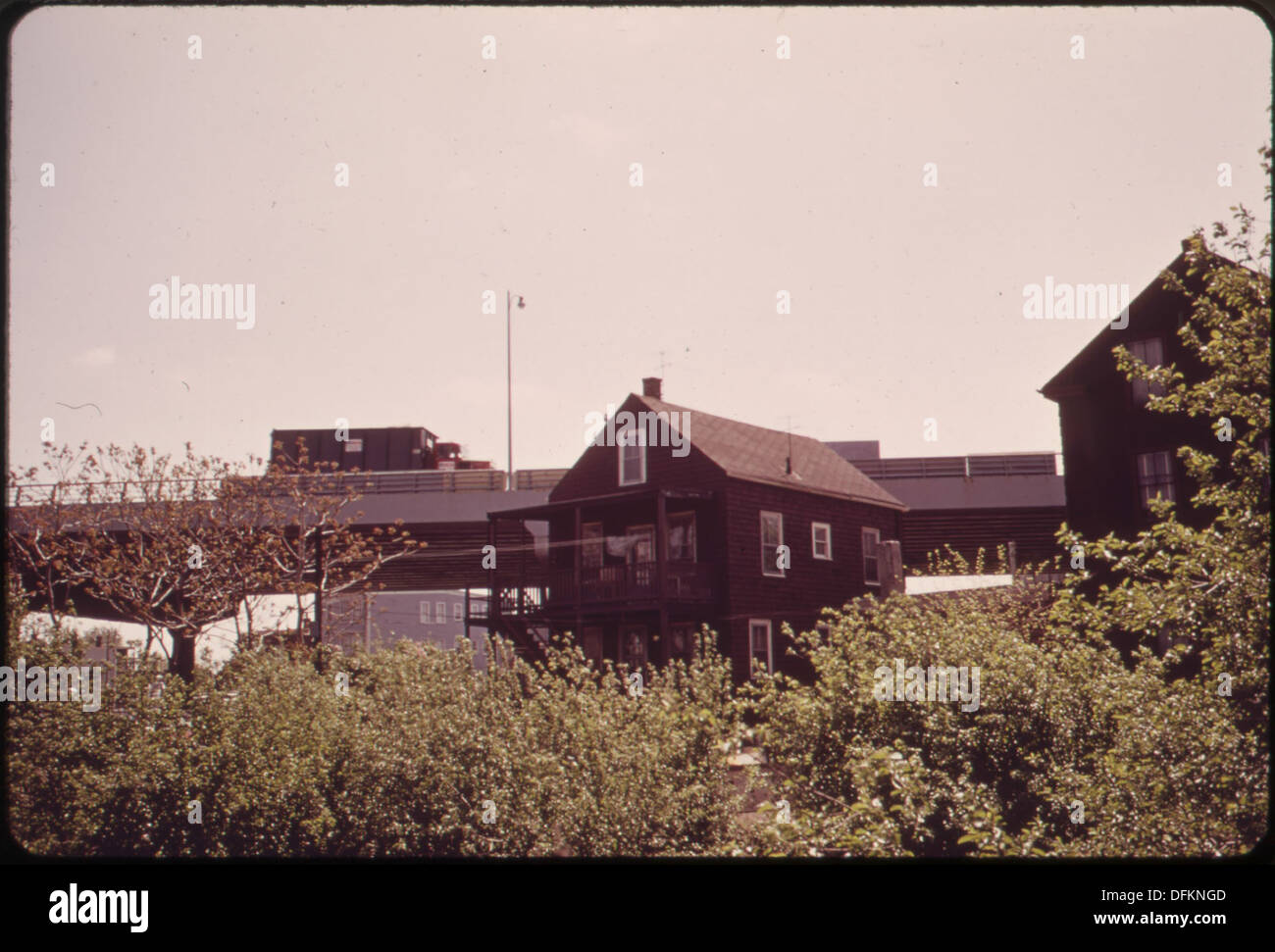 A view of the elevated Route C1 highway near Logan Airport, seen from ...
