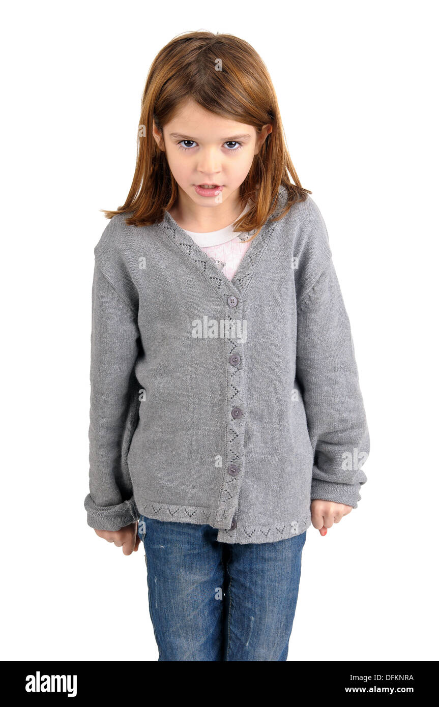 Angry child with bad temper Stock Photo - Alamy