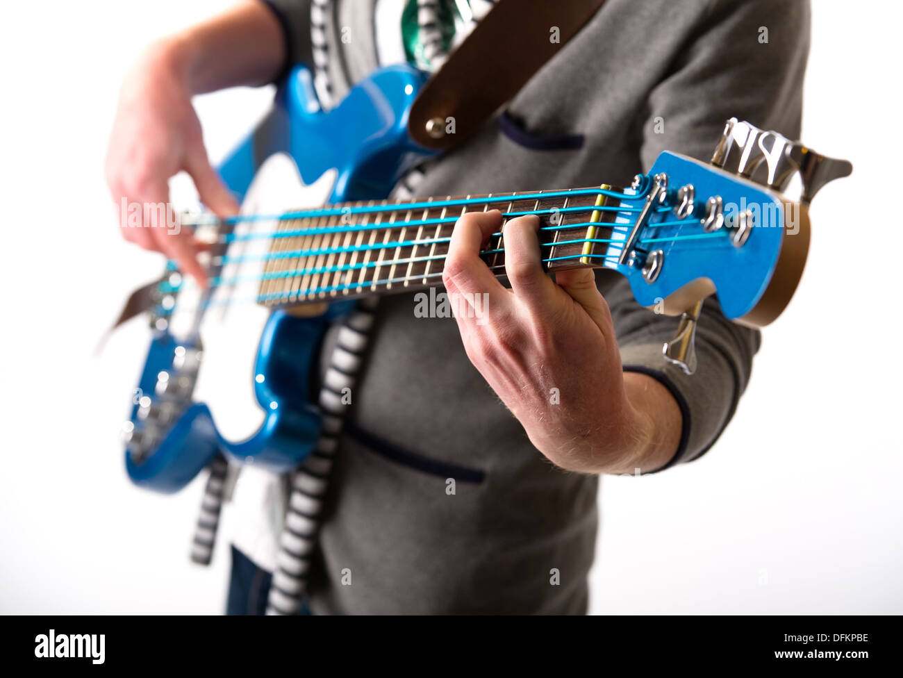 Man playing a guitar Stock Photo - Alamy