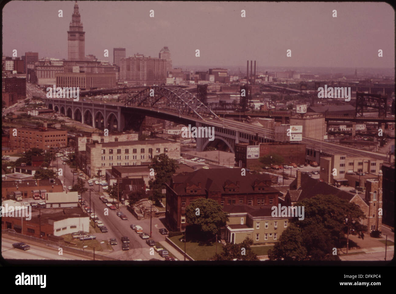 A view looking east from the Lakeview Terrace Highrise, capturing the ...