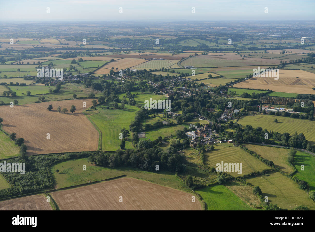 Aerial photograph of Wardington Oxfordshire Stock Photo - Alamy