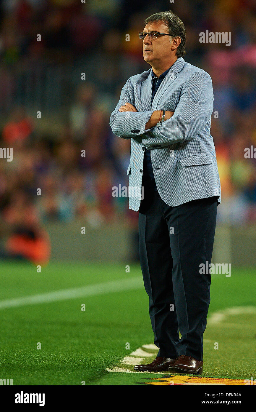 Barcelona, Spain. 5th Oct, 2013. Gerardo Tata Martino coach (FC ...