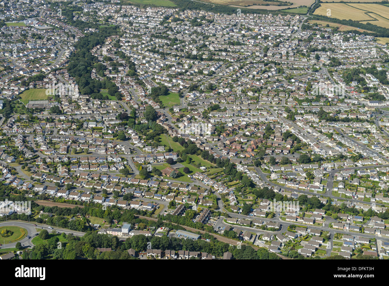 St austell aerial hi-res stock photography and images - Alamy
