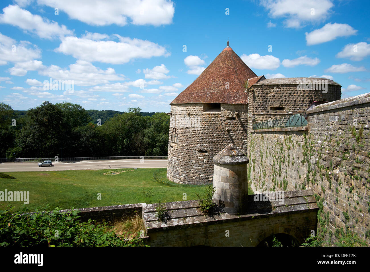 Town-wall of Langres, France Stock Photo - Alamy