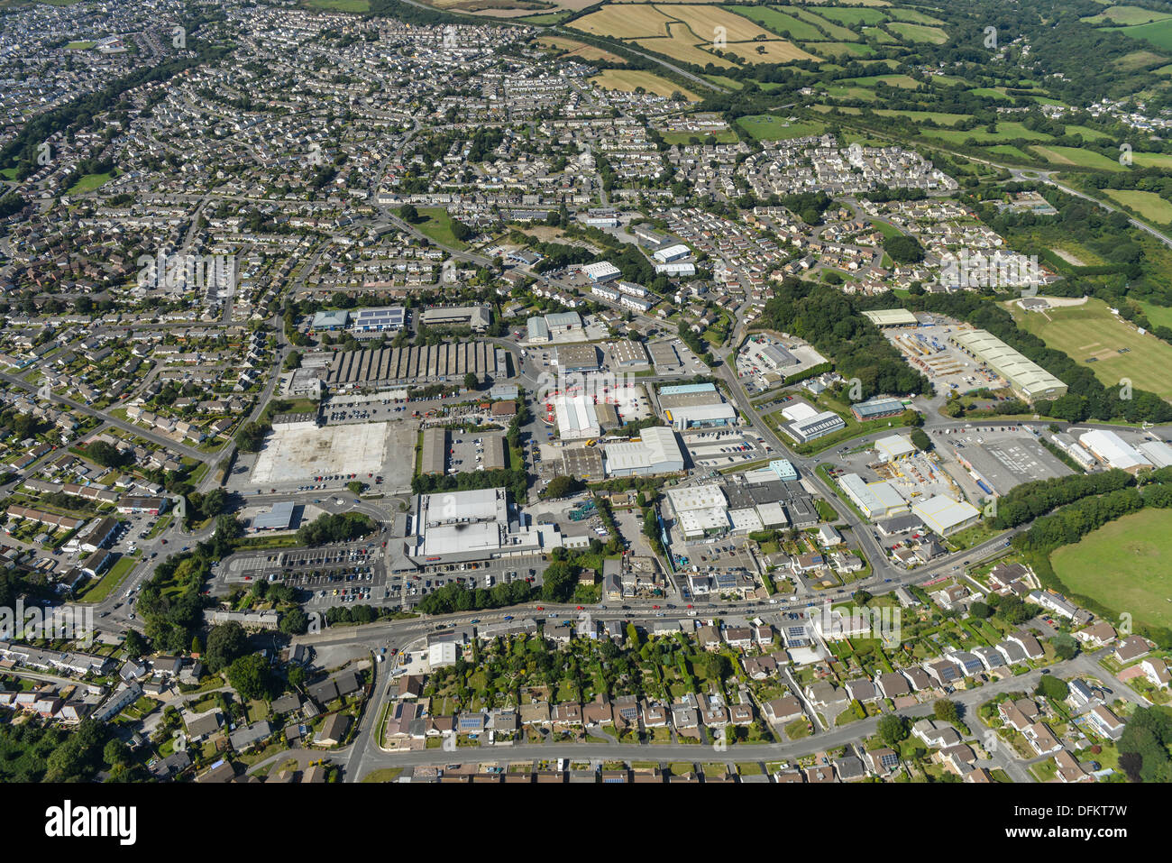 Aerial photograph st austell cornwall hi-res stock photography and ...