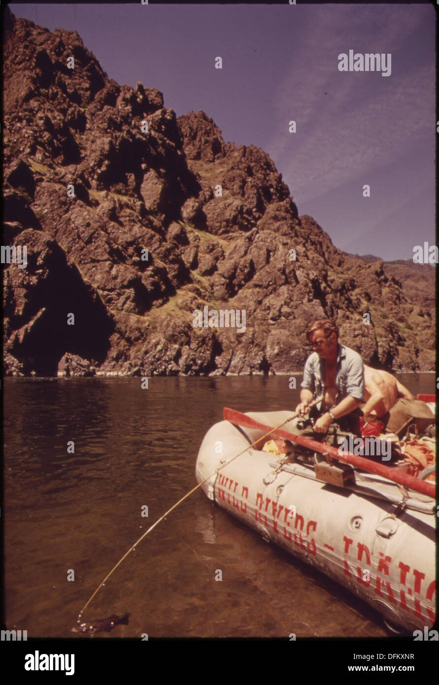 Members of a Snake River raft trip catch smallmouth bass in Hells ...