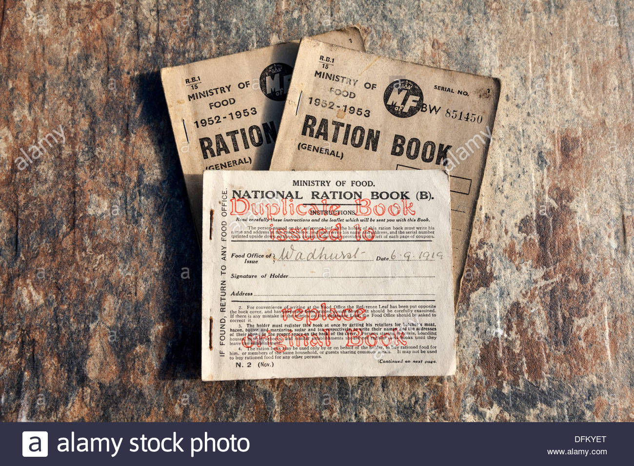 Ration Book High Resolution Stock Photography and Images - Alamy