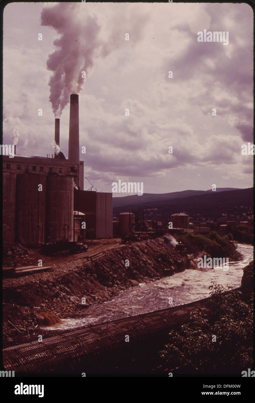 MILLS OF THE BROWN PAPER COMPANY IN BERLIN, ON THE ANDROSCOGGIN RIVER ...