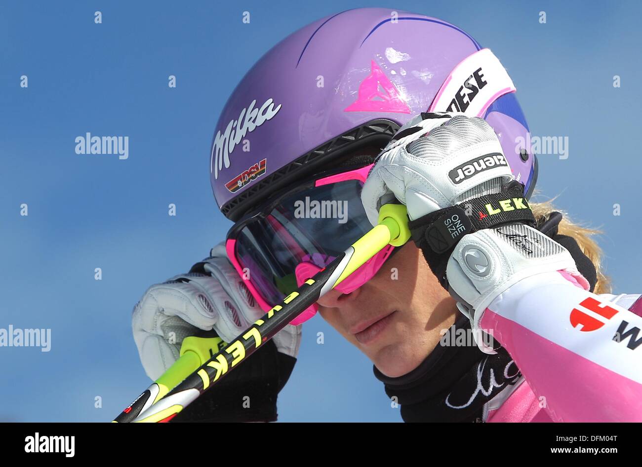 Flattach, Austria. 07th Oct, 2013. German ski racer Maria Hoefl-Riesch ...