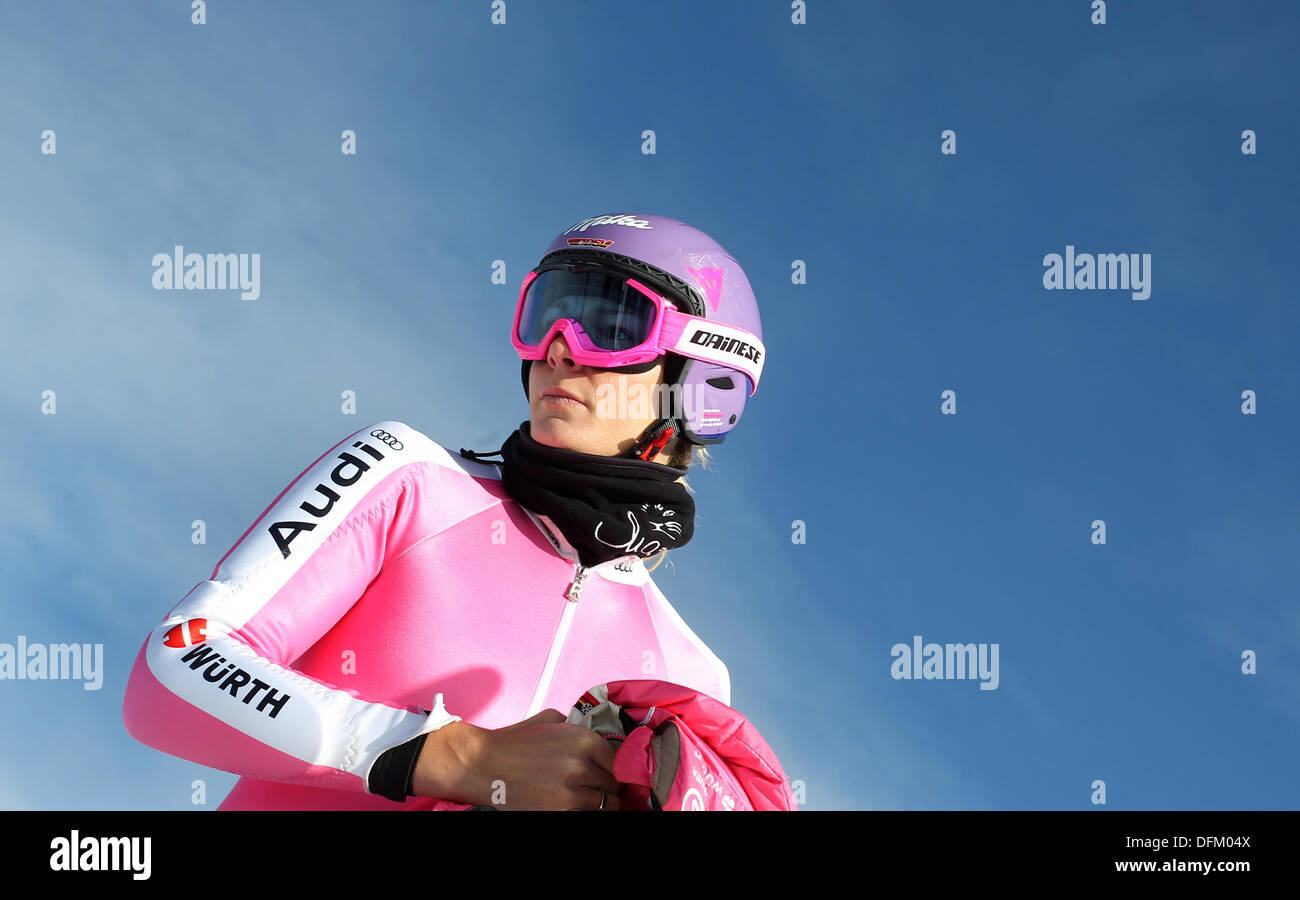 Flattach, Austria. 07th Oct, 2013. German ski racer Maria Hoefl-Riesch ...