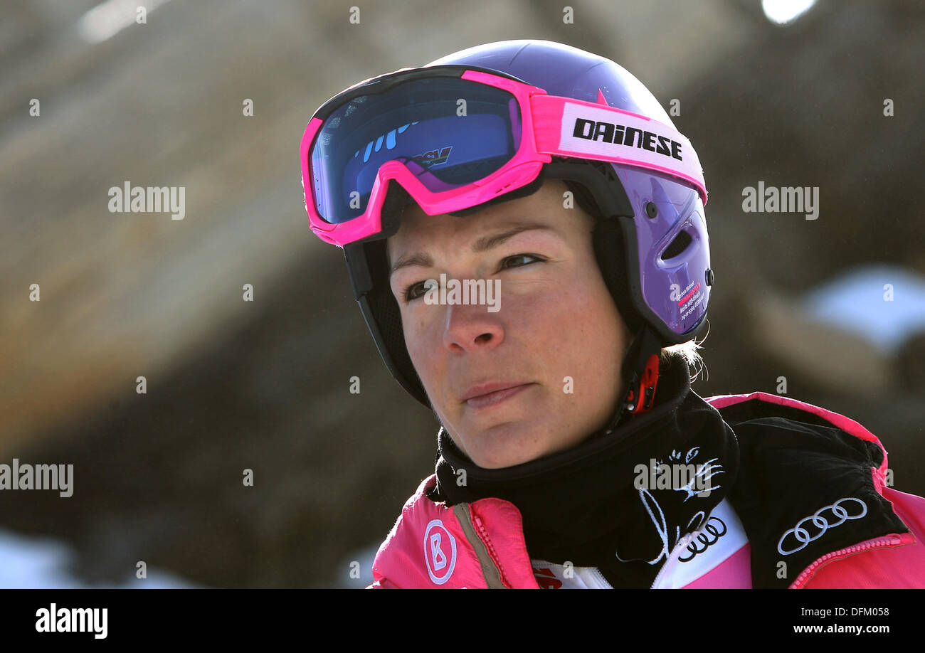Flattach, Austria. 07th Oct, 2013. German ski racer Maria Hoefl-Riesch ...