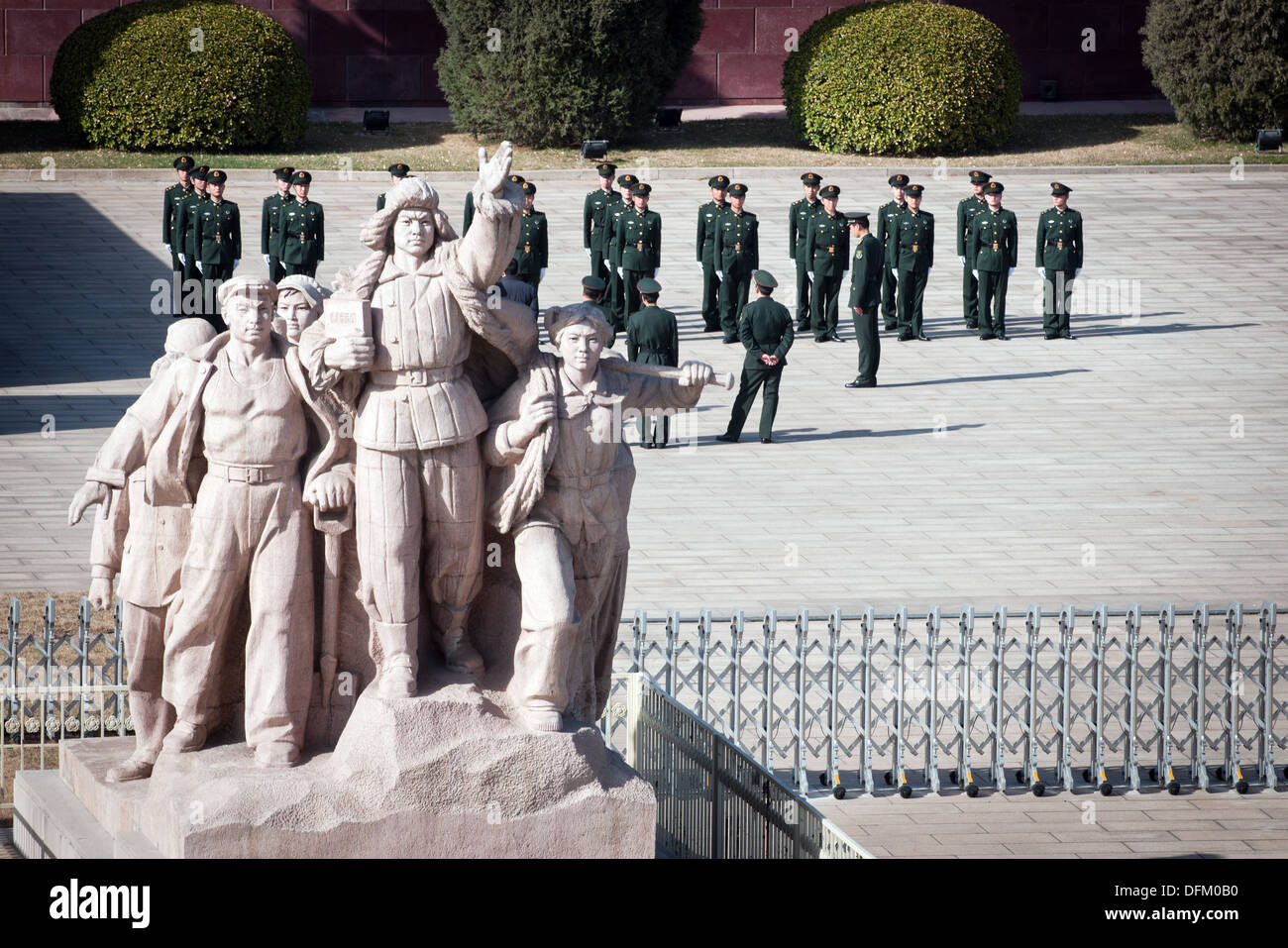 One of the revolutionary statues located near the entrance of the ...