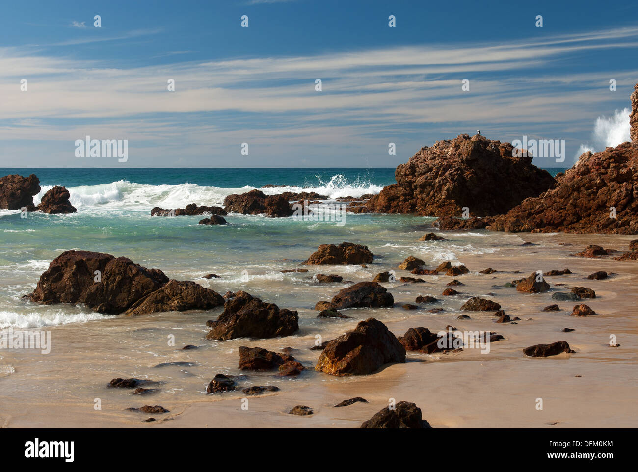 Jagged rocks sand hi-res stock photography and images - Alamy