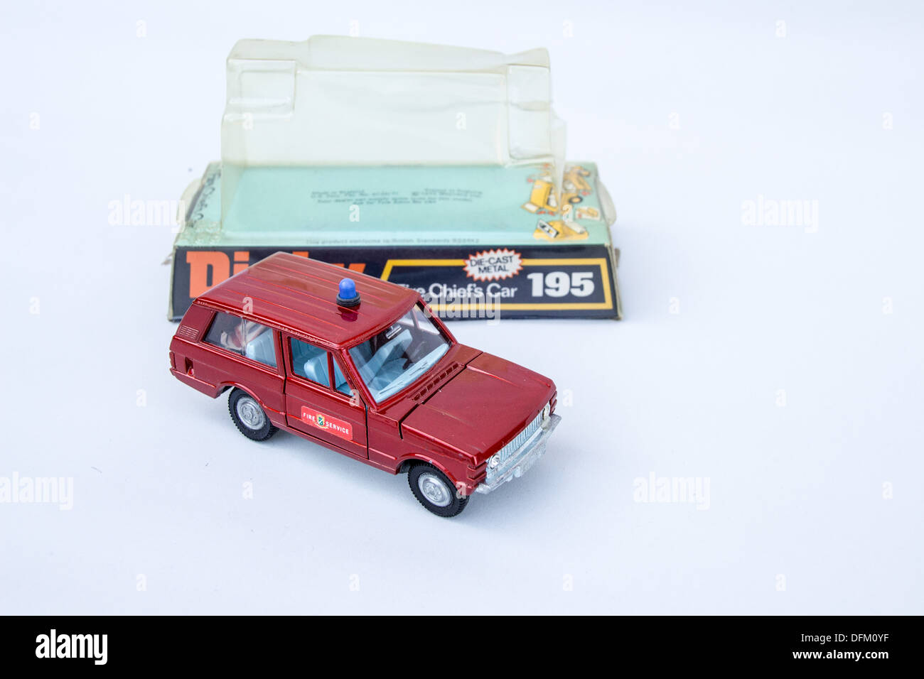 dinky toy range rover fire chief car Stock Photo - Alamy