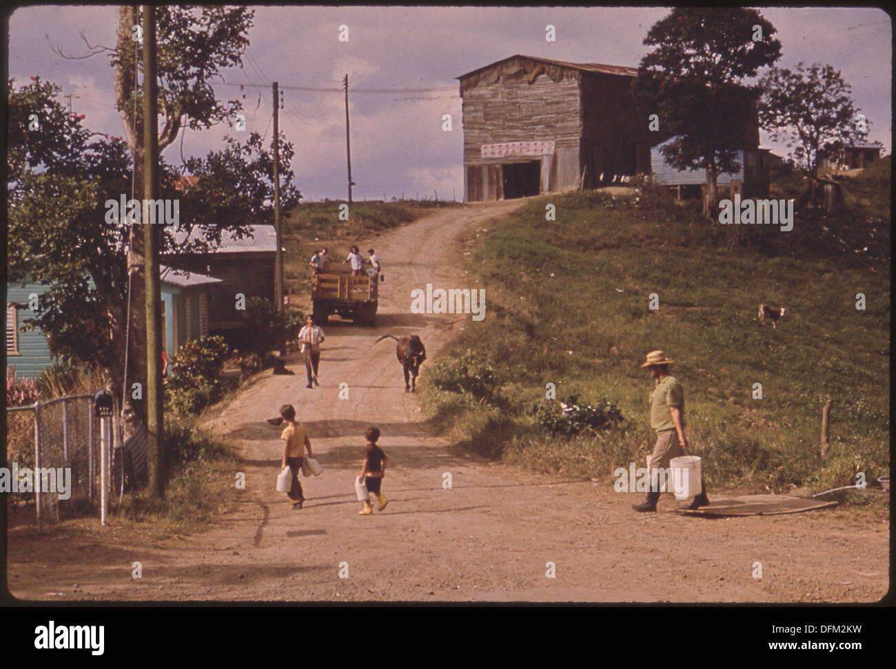 A mountain farm located in a mountainous region, reflecting the ...