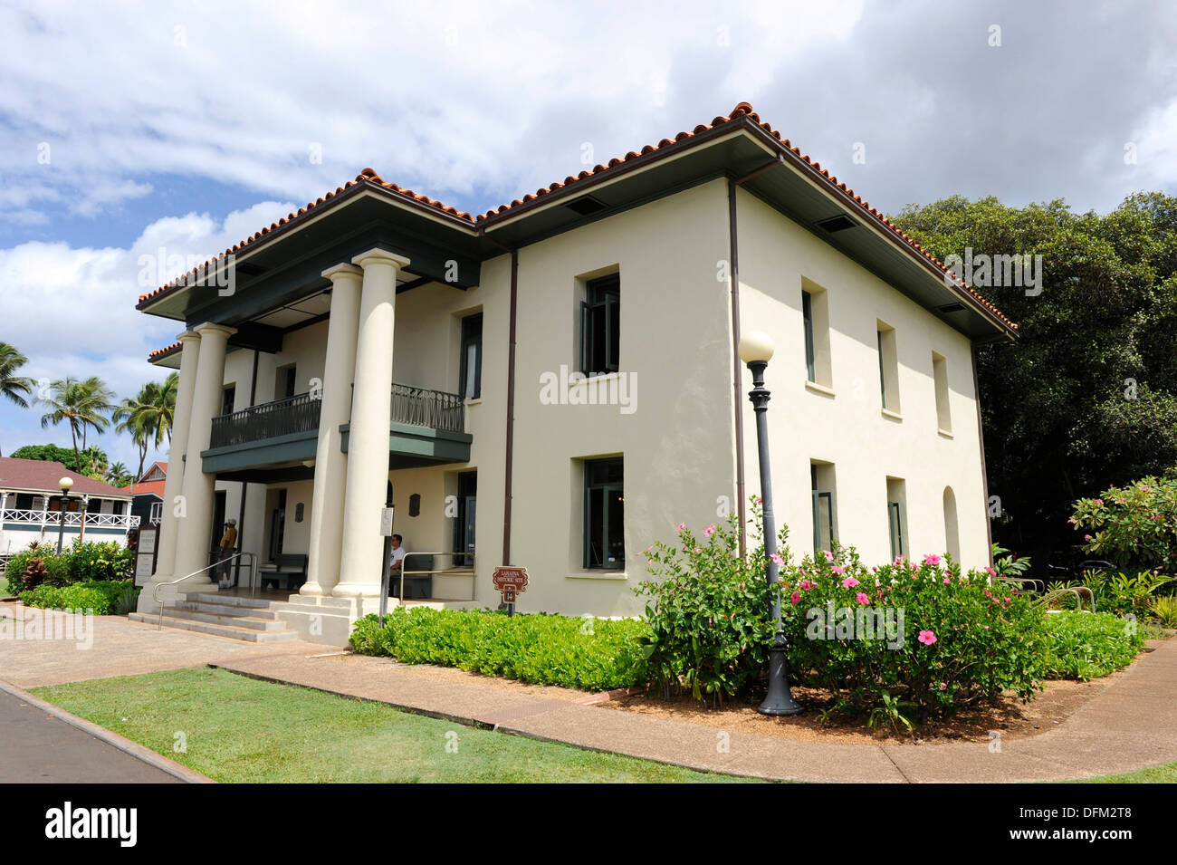 Old Lahaina Courthouse Museum Maui Hawaii Pacific Ocean Stock Photo - Alamy