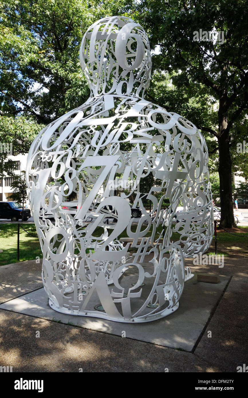 Alchemist sculpture jaume plensa mit hi-res stock photography and ...