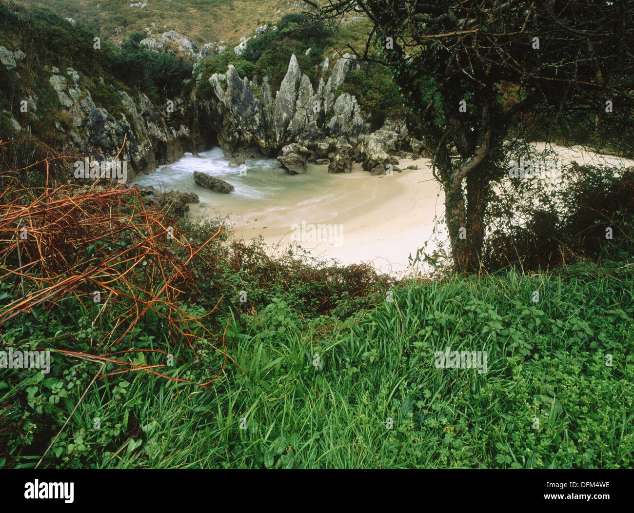 Gulpiyuri beach hi-res stock photography and images - Alamy