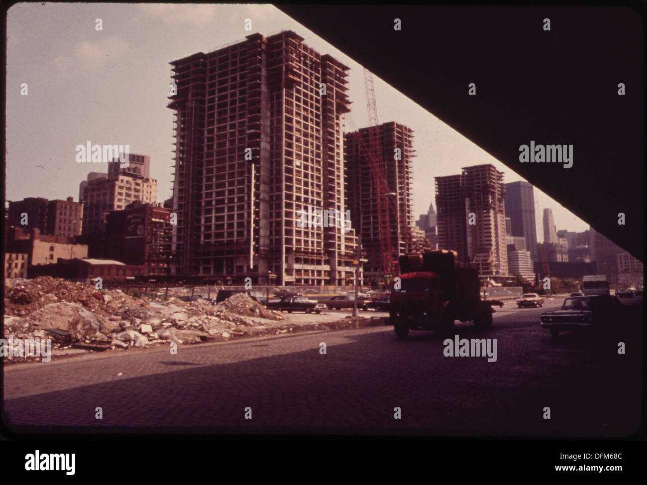 This image shows new apartments under construction on the West Side of ...