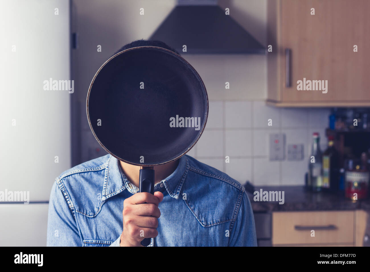 Frying pan face hi-res stock photography and images - Alamy