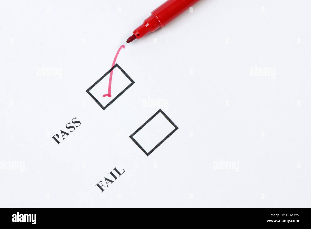 Pass fail concepts hi-res stock photography and images - Alamy