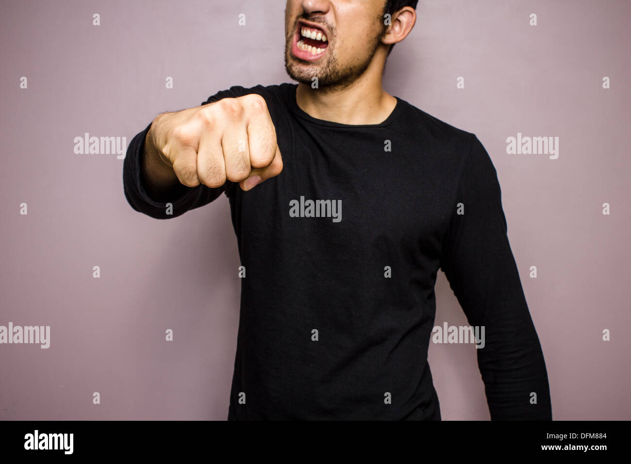 Angry young man hi-res stock photography and images - Alamy