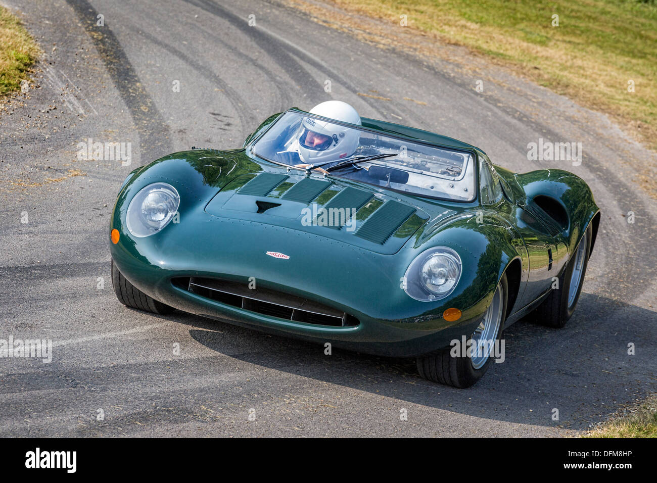 1965 Jaguar XJ13 with driver Andy Wallace at the 2013 Goodwood Festival ...