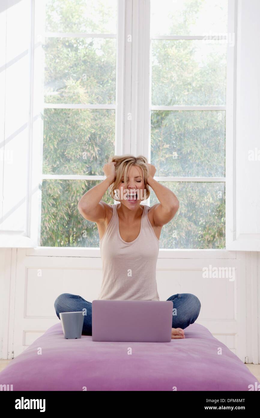 Pulling Hair Out Computer High Resolution Stock Photography and Images ...