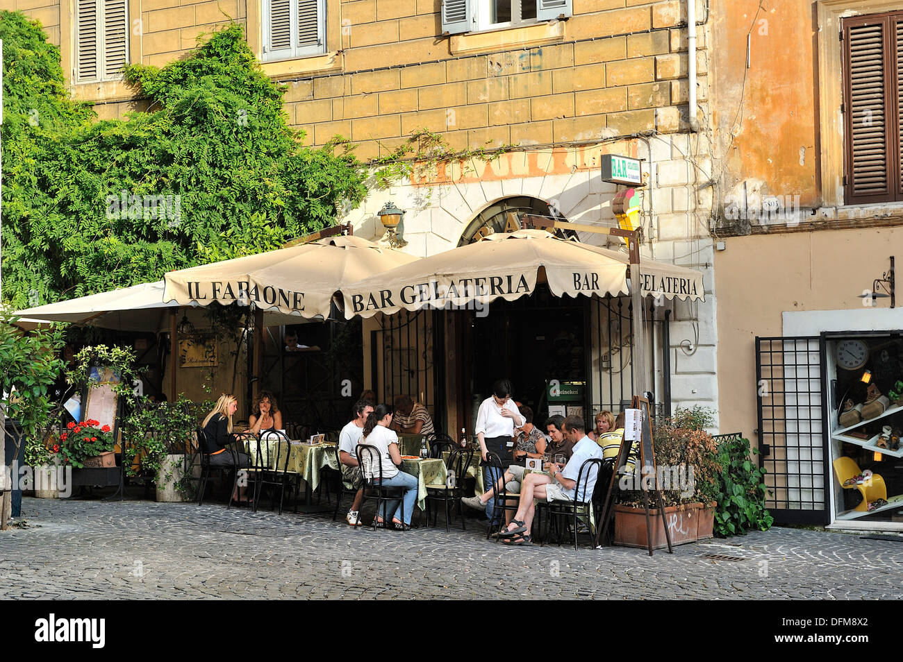 Terrace Bar, Rome Stock Photo - Alamy