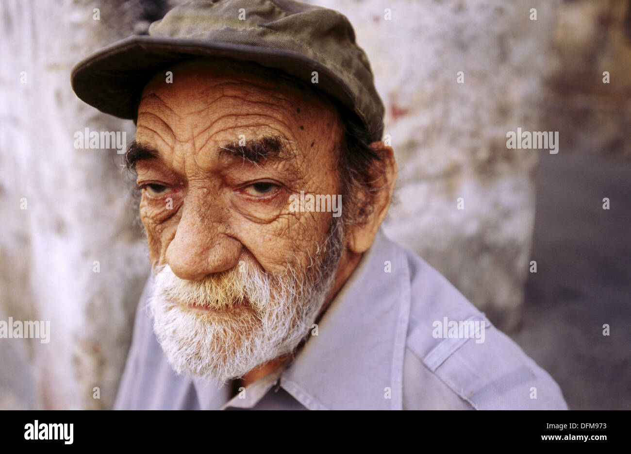 Cuban man with white cap hi-res stock photography and images - Alamy
