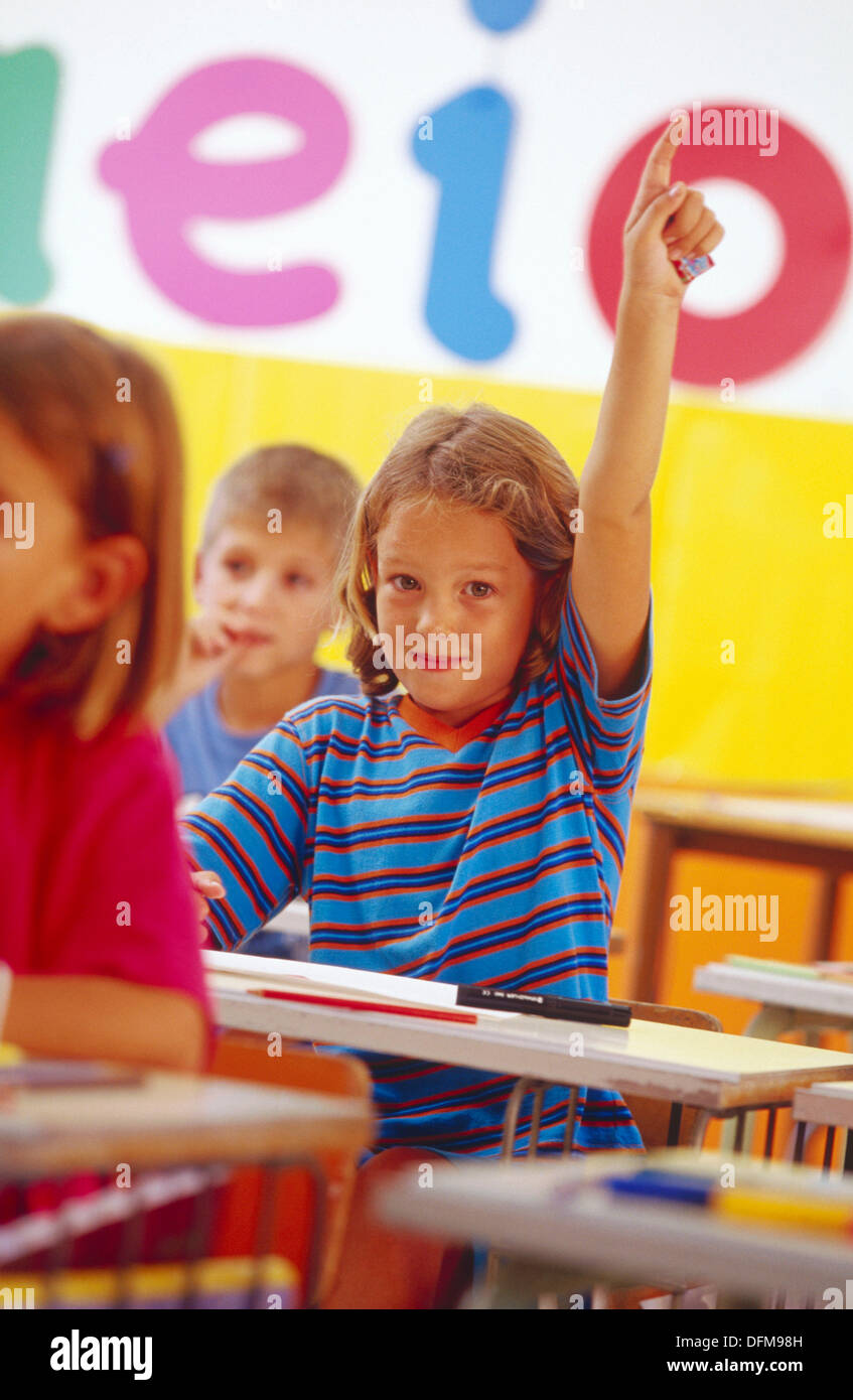 Children in classroom Stock Photo - Alamy