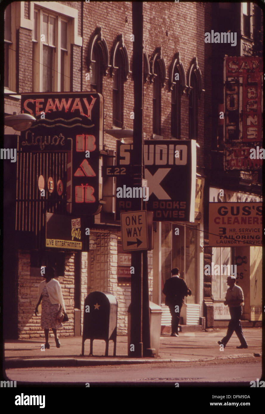 OLD BUILDINGS OVERBURDENED WITH SIGNS ON EAST 22ND STREET AND PROSPECT ...
