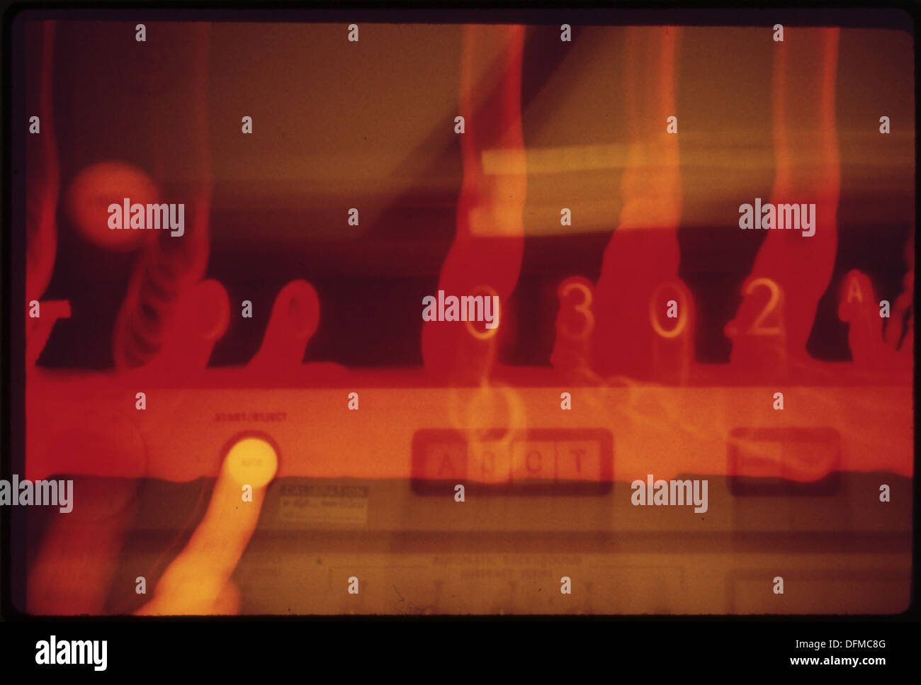 The operator's console for the whole body counter radiation detection ...