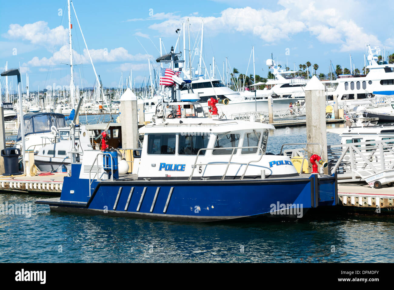 Police security boat hi-res stock photography and images - Alamy