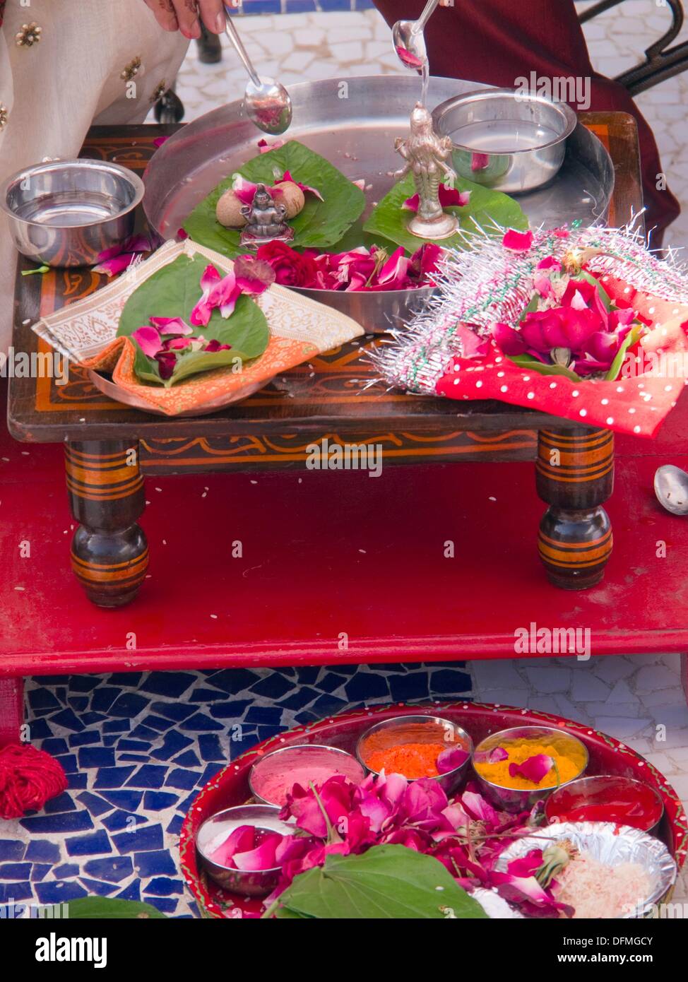 Ritual object used in a wedding in Ahmedabad, Gujarat, India Stock ...