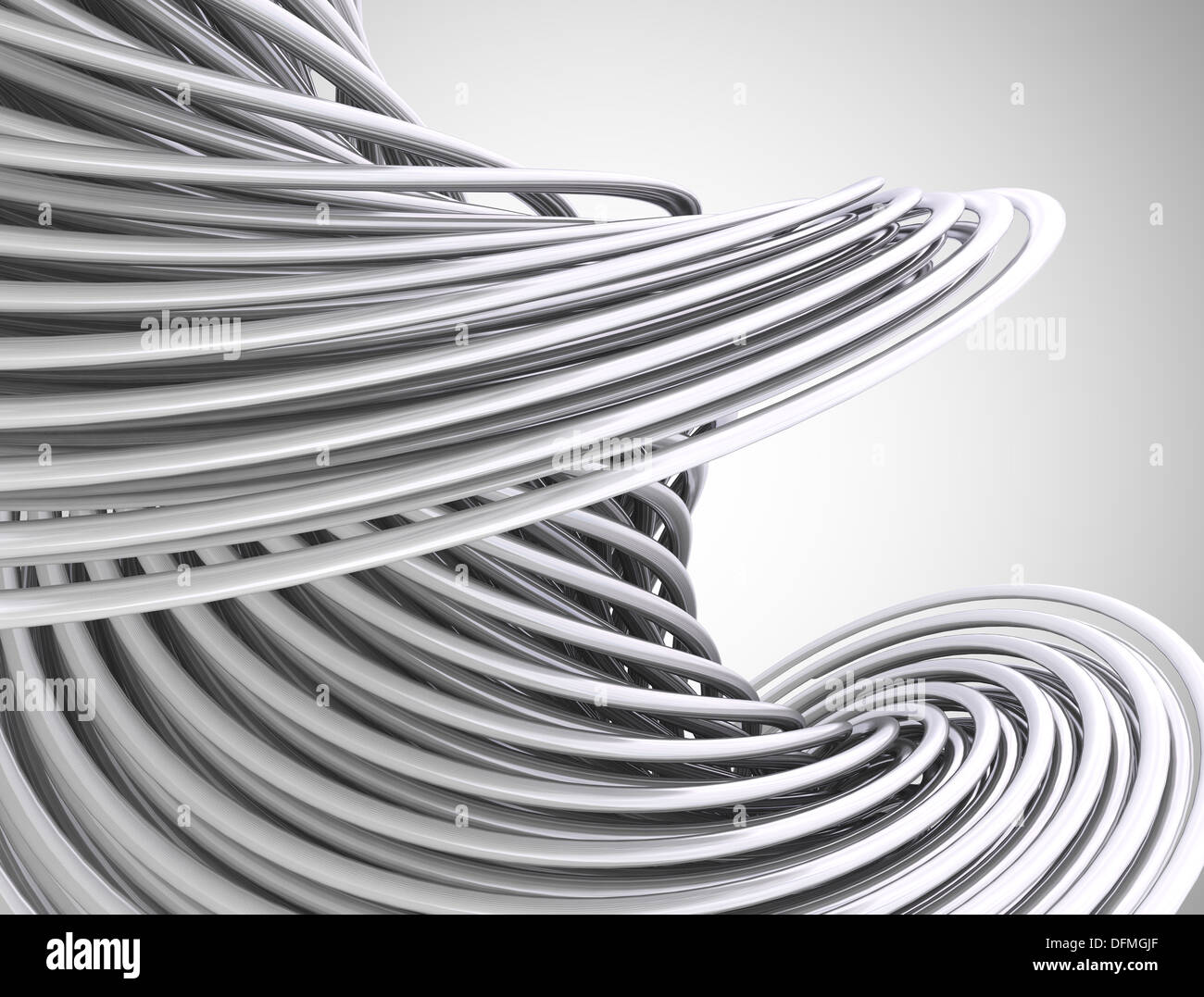 Abstract metallic 3d wires Stock Photo - Alamy