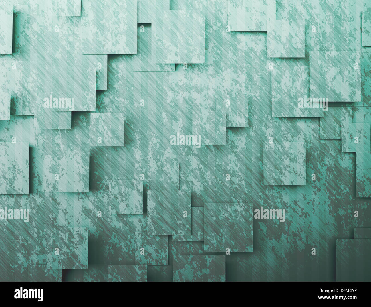 Abstract geometric shape 3d overlapping aquares Stock Photo - Alamy