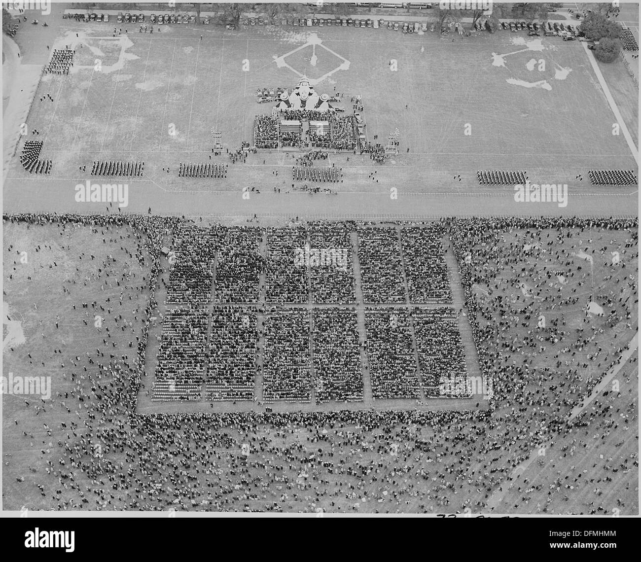 Photograph washington from monument Black and White Stock Photos ...