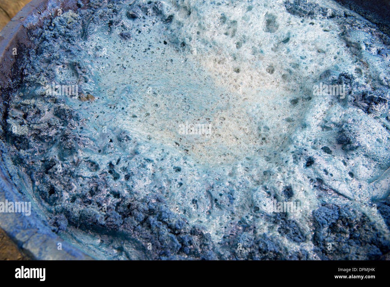 Natural indigo color made by minority group Hmong`s woman, it`s for ...