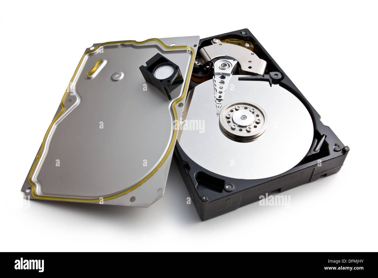 Computer hard disk on Cut Out Stock Images & Pictures - Alamy