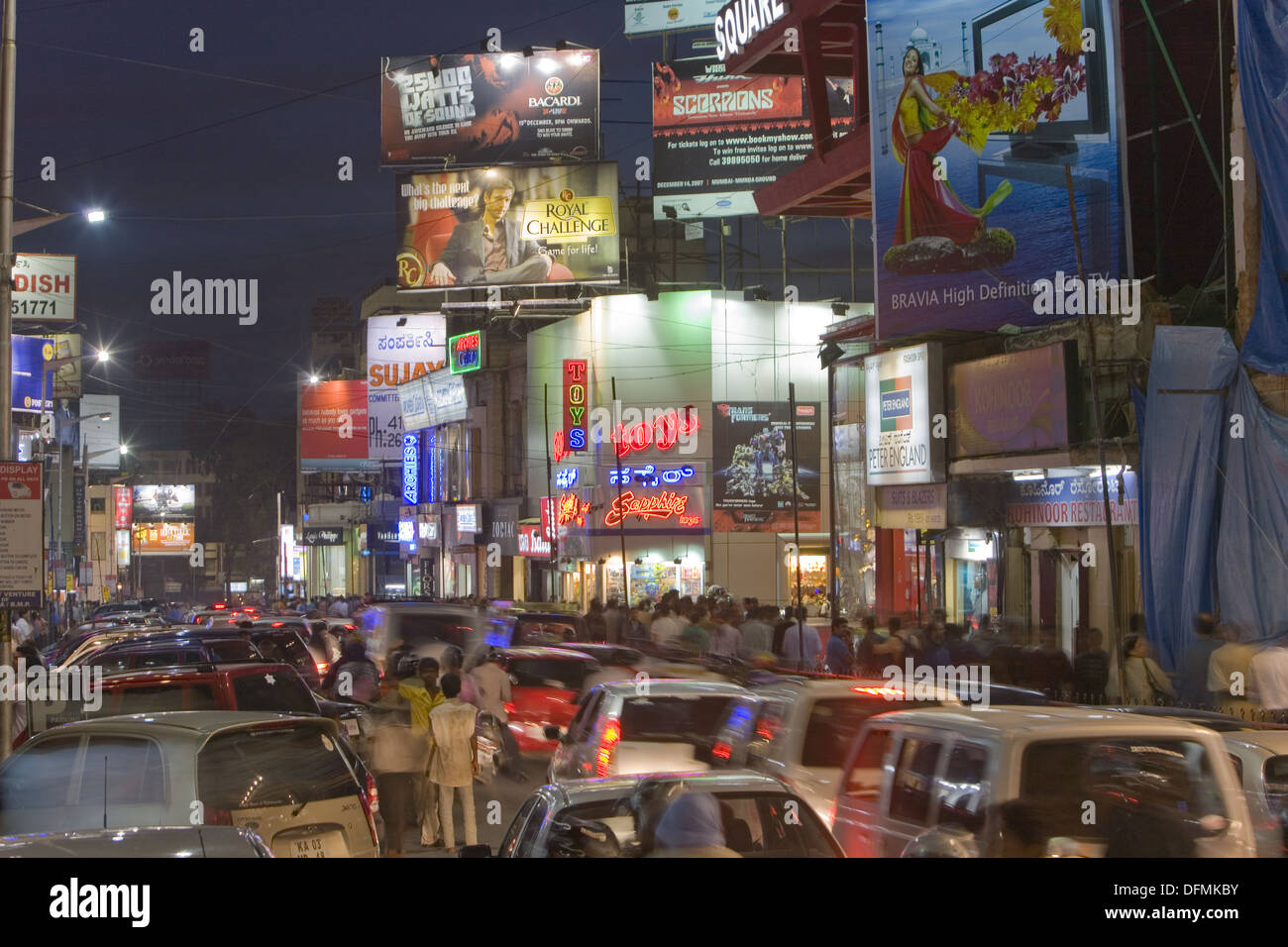 Bengaluru brigade road hi-res stock photography and images - Alamy
