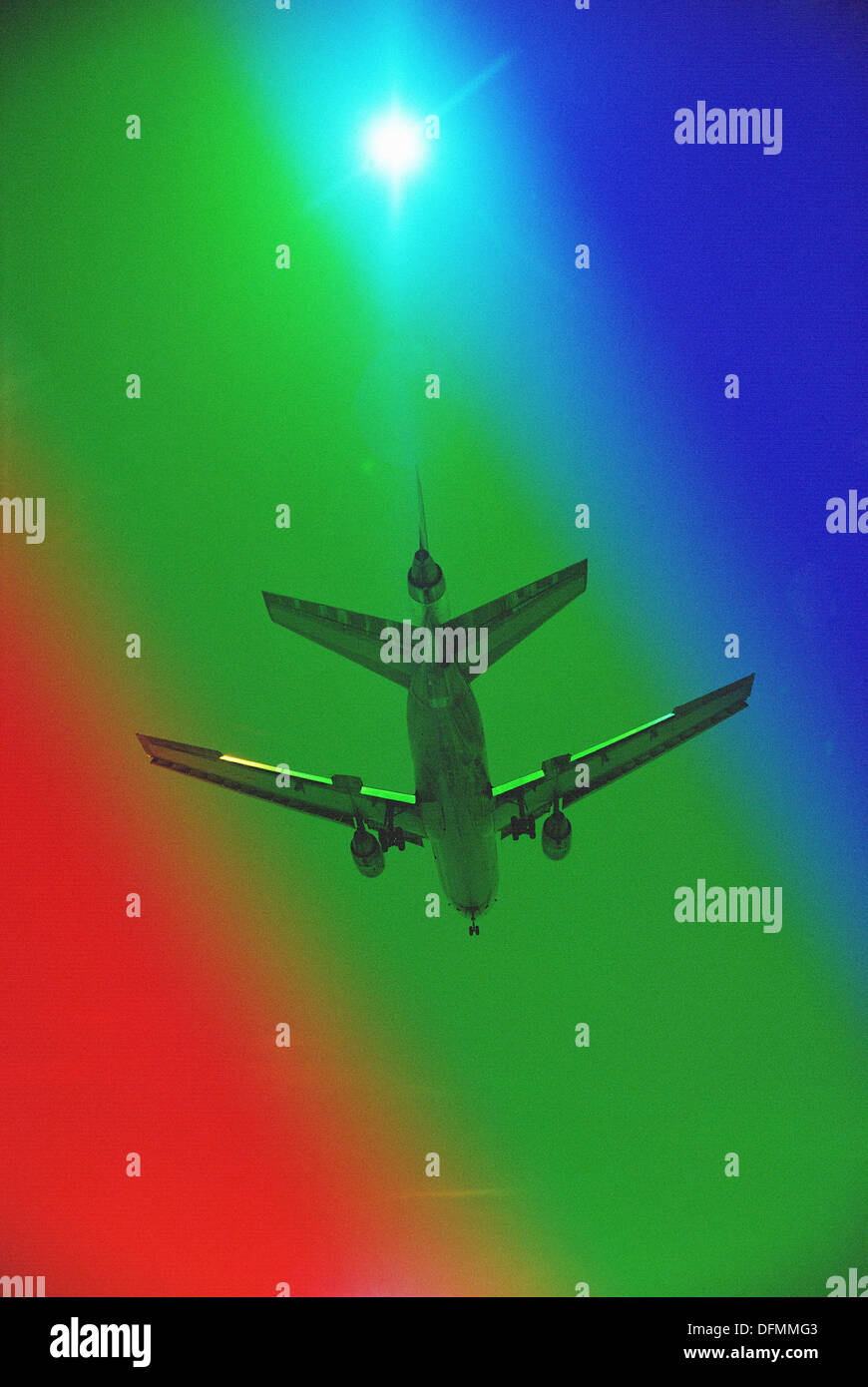 Multi colored airplane hi-res stock photography and images - Alamy