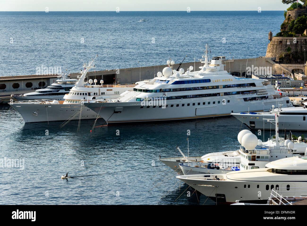 Luxury yachts moored in the harbour at Monaco Stock Photo - Alamy