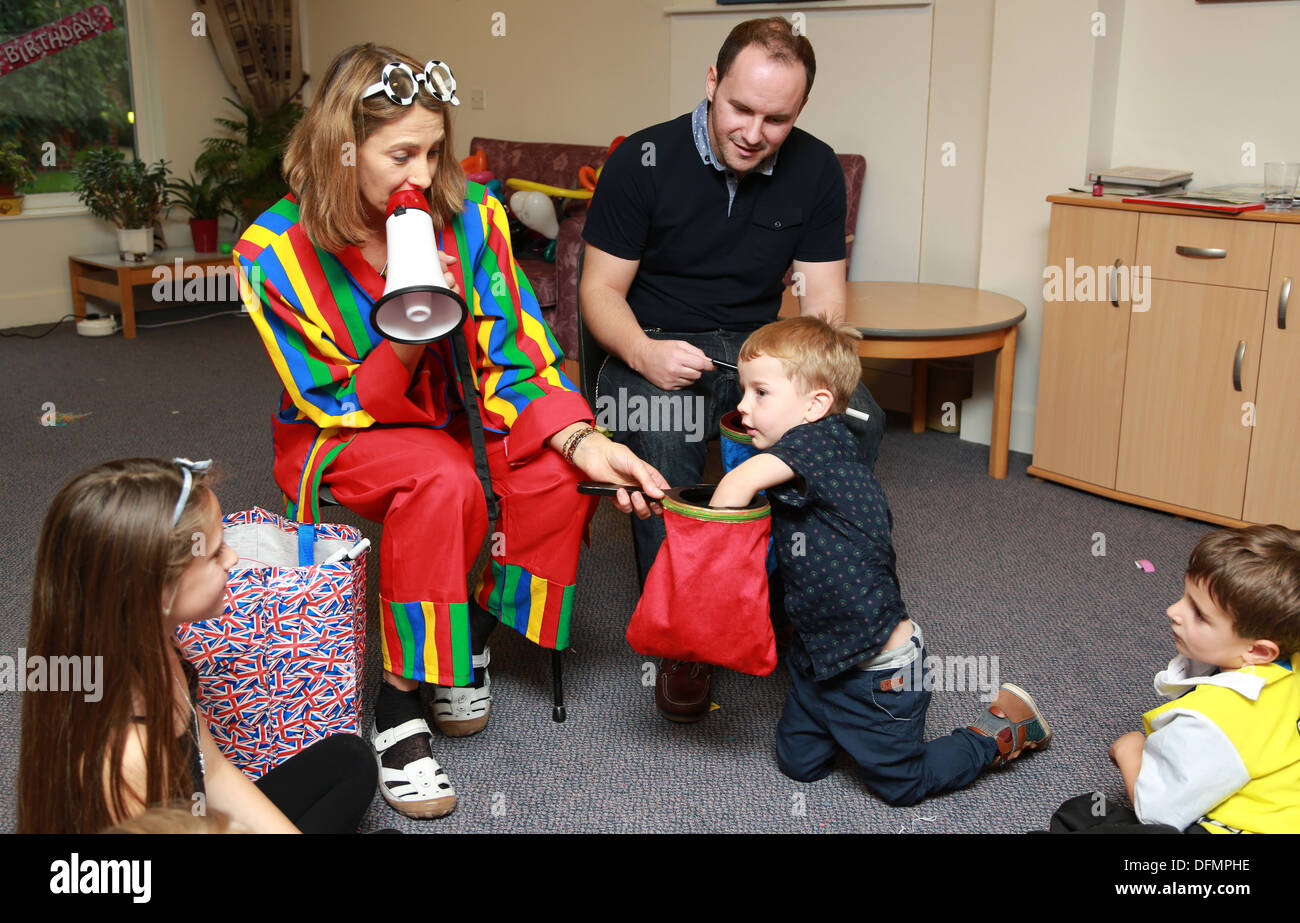 Child entertainment at a kid's party Stock Photo - Alamy